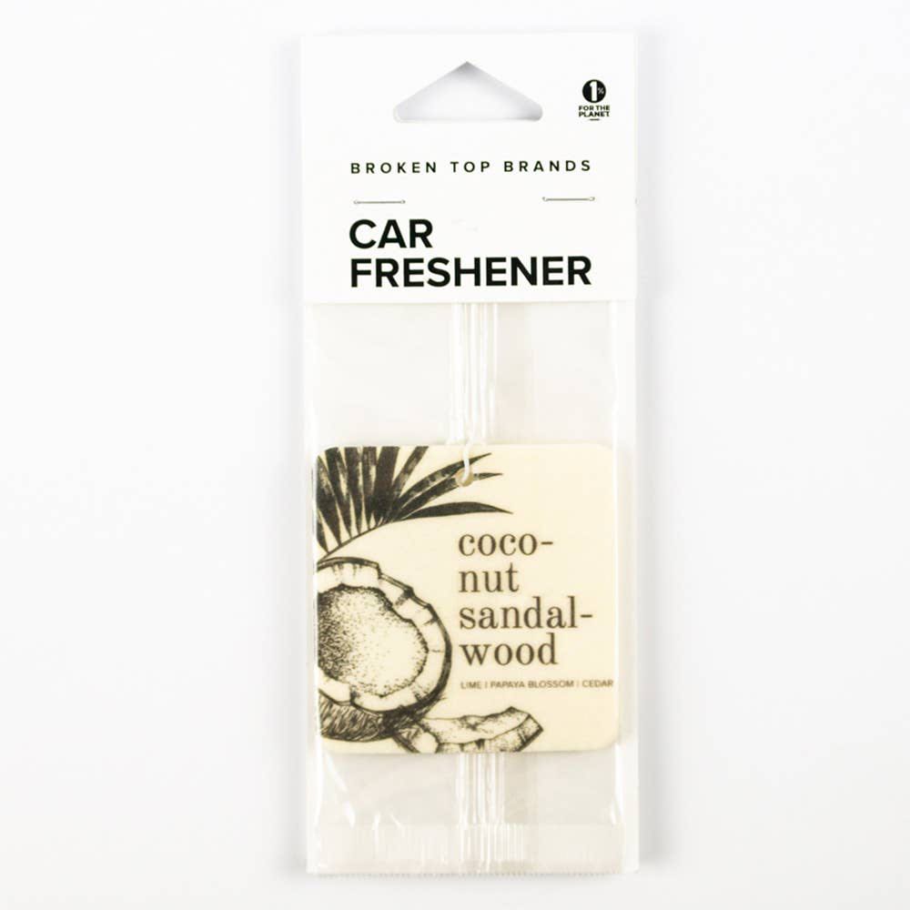 Coconut Sandalwood Car Freshener - Naturally On Main