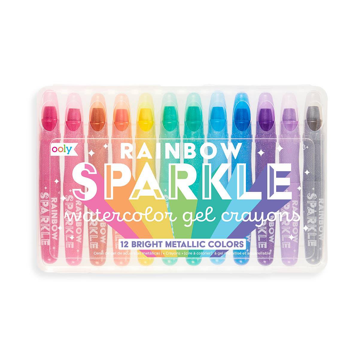 Rainbow Sparkle Metallic Gel Crayons - Naturally On Main