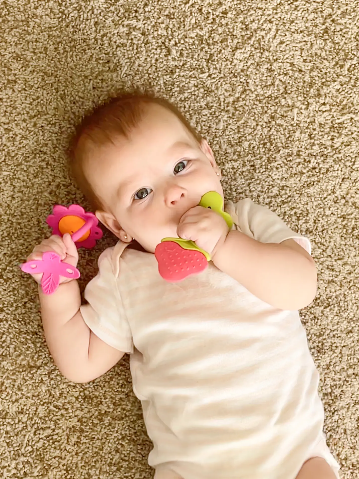 Ez Grip Baby Fruit Teether/ Oral & Motor Development Toy - Naturally On ...