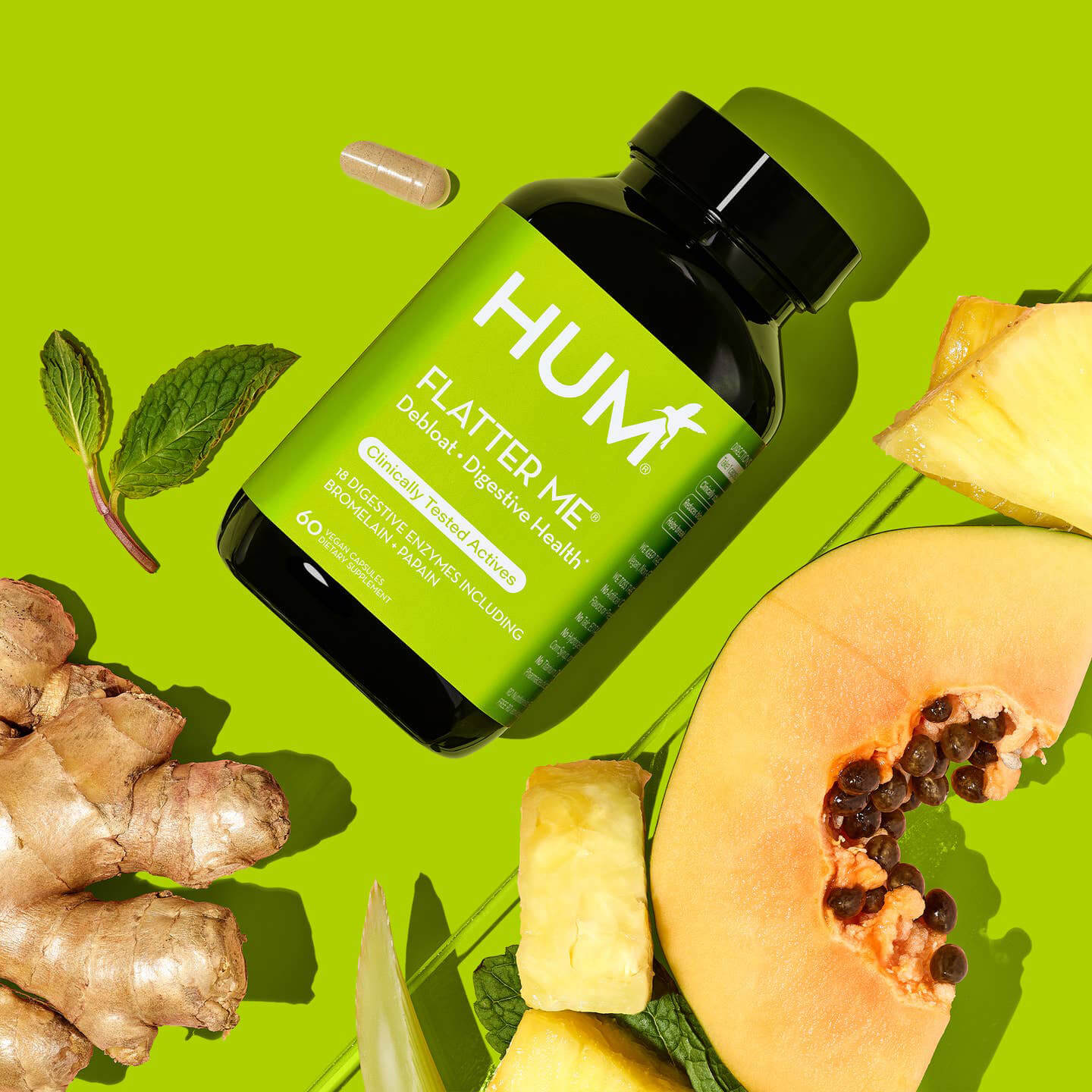 HUM Flatter Me Capsules For Digestive Health & Bloating Relief ...