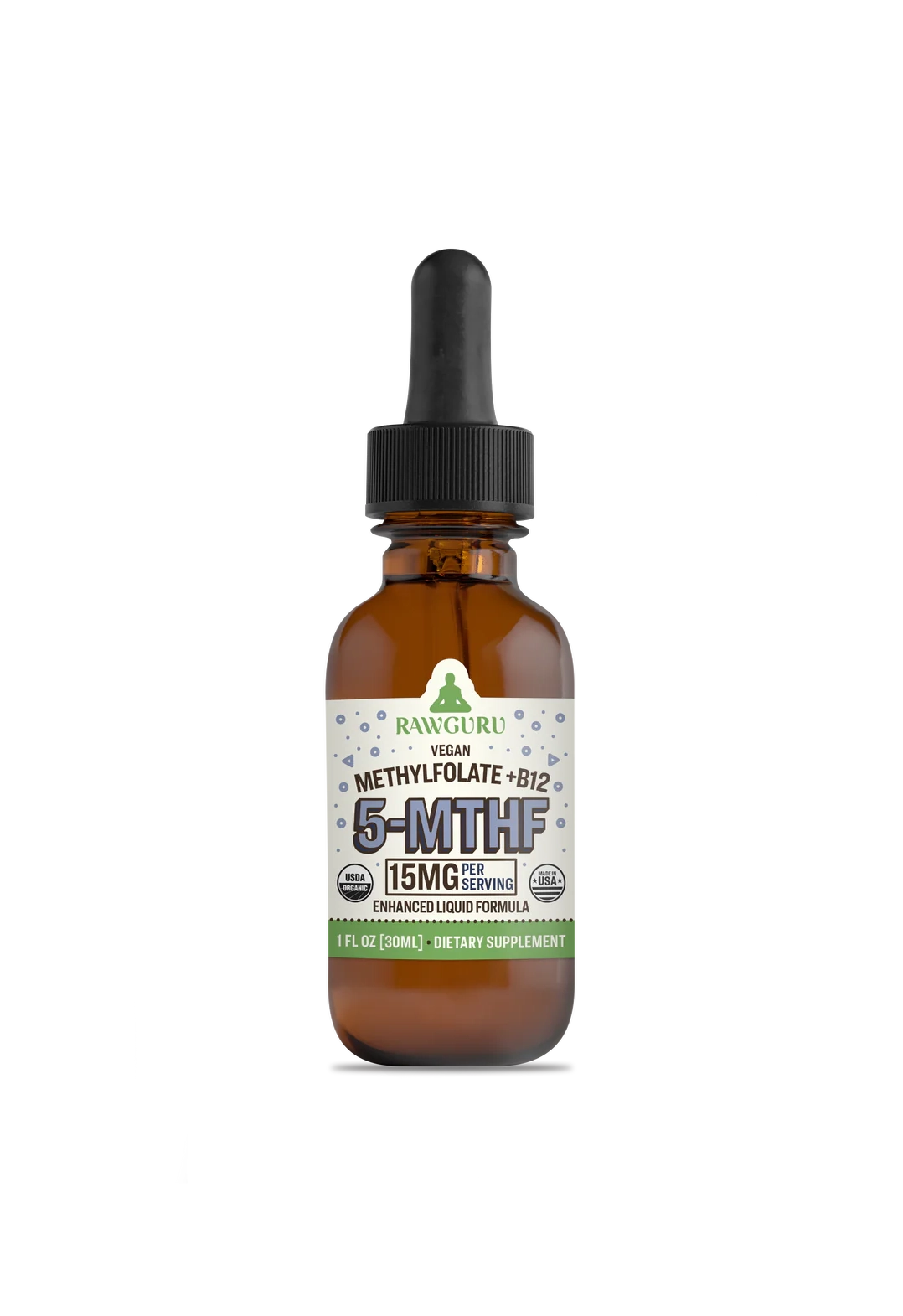 Organic Methylfolate 15MG + B12 Tincture - Naturally On Main